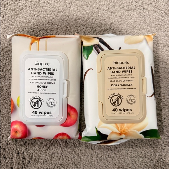 Biopure | Bath & Body | Antibacterial Hand Wipes Honey Apple And Cozy ...